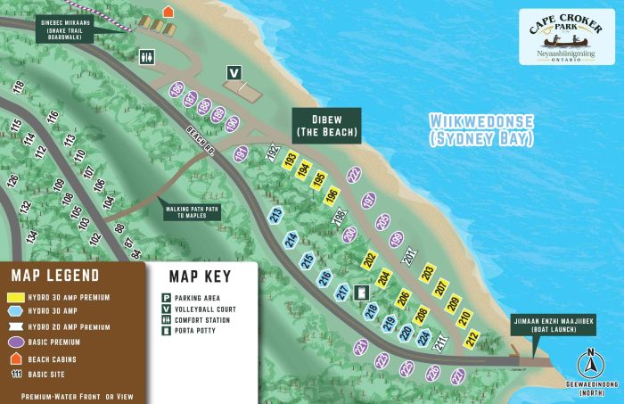 Beach Cabins - Cape Croker Park